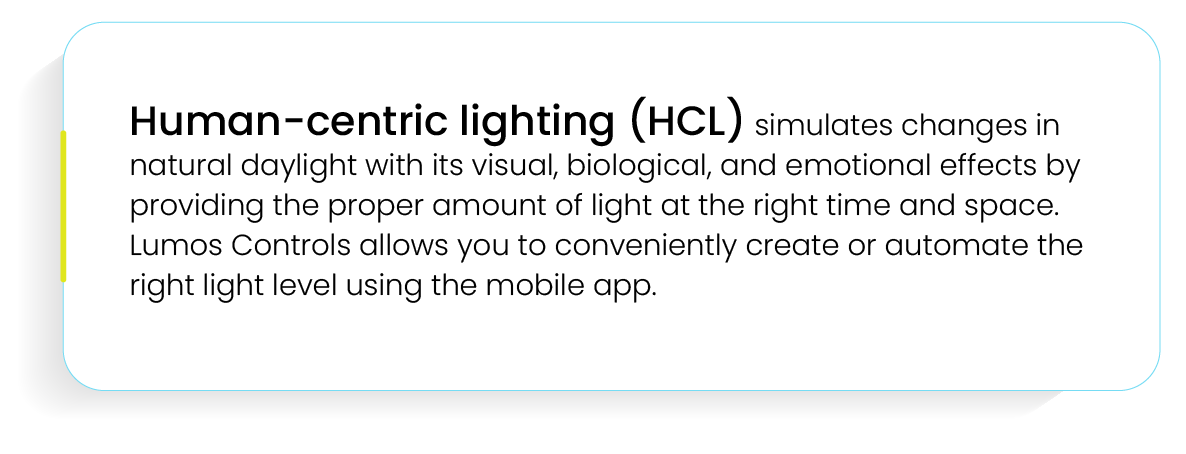 Lumos Controls Human-centric Lighting: What, Why and How?