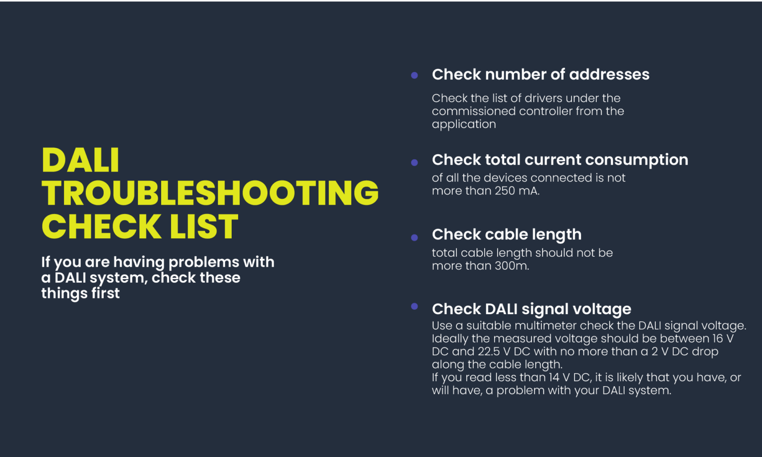 Lumos Controls DALI Lighting System Issues: Your Troubleshooting Checklist