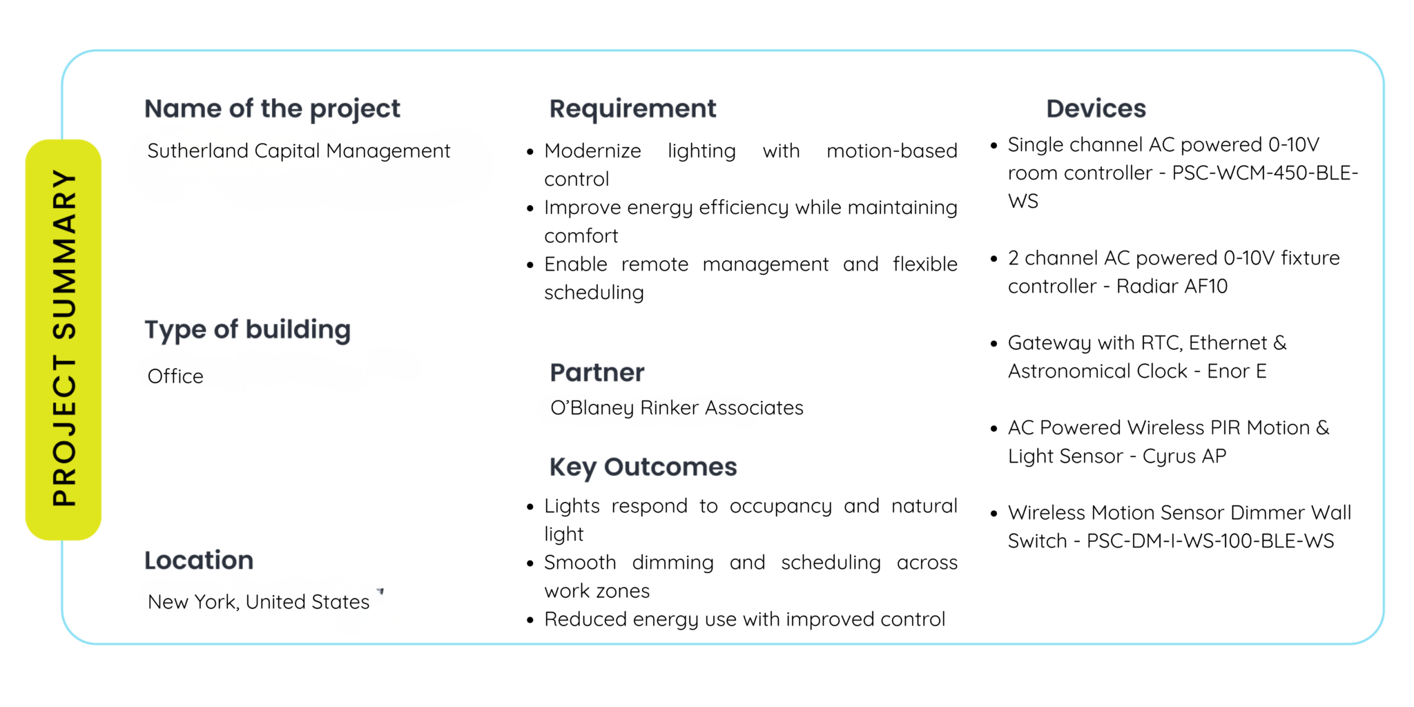 Lumos Controls Sutherland Capital Management - Lumos Controls