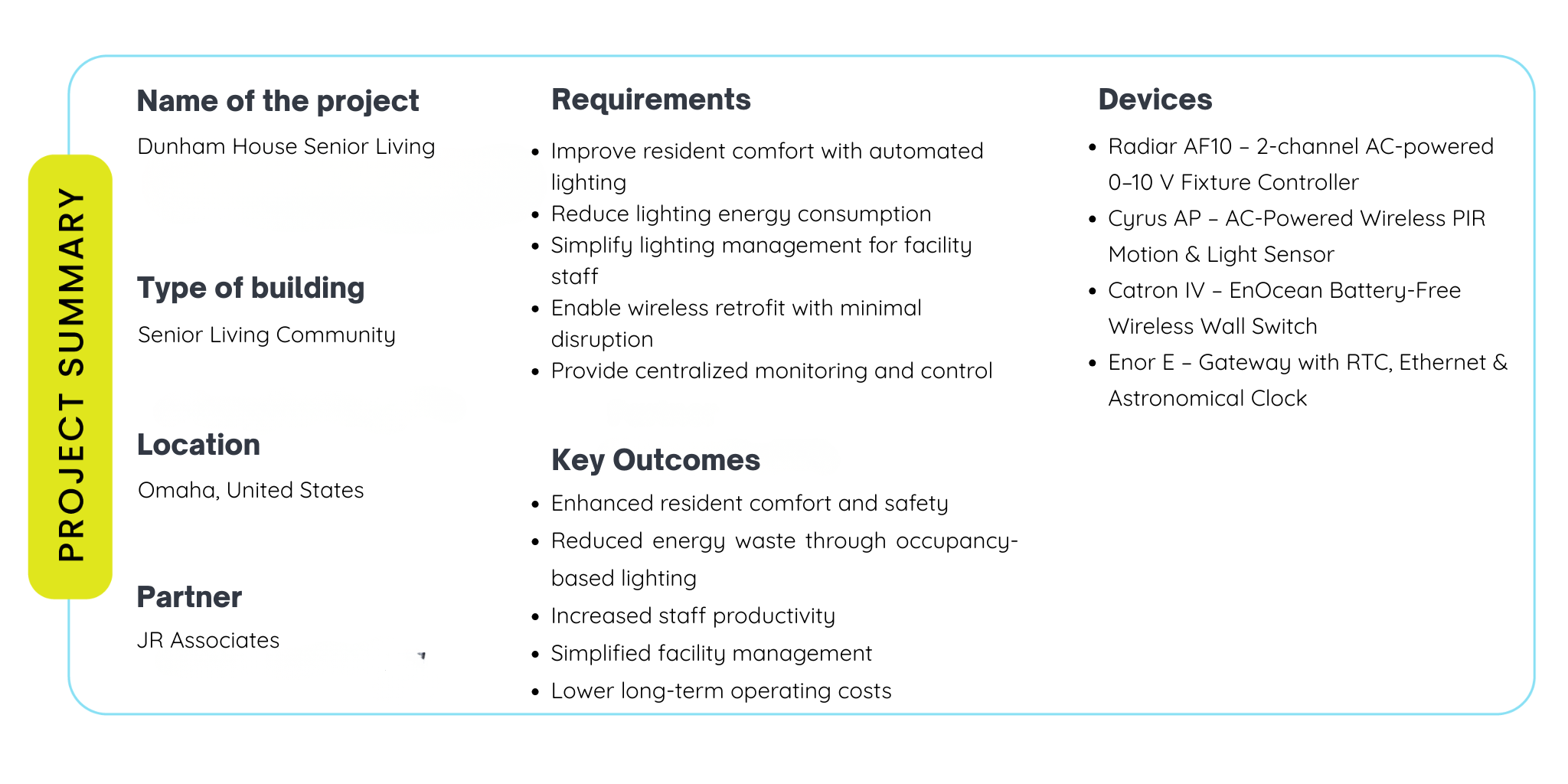 Lumos Controls Smarter Lighting for Better Living | Dunham House Senior ...